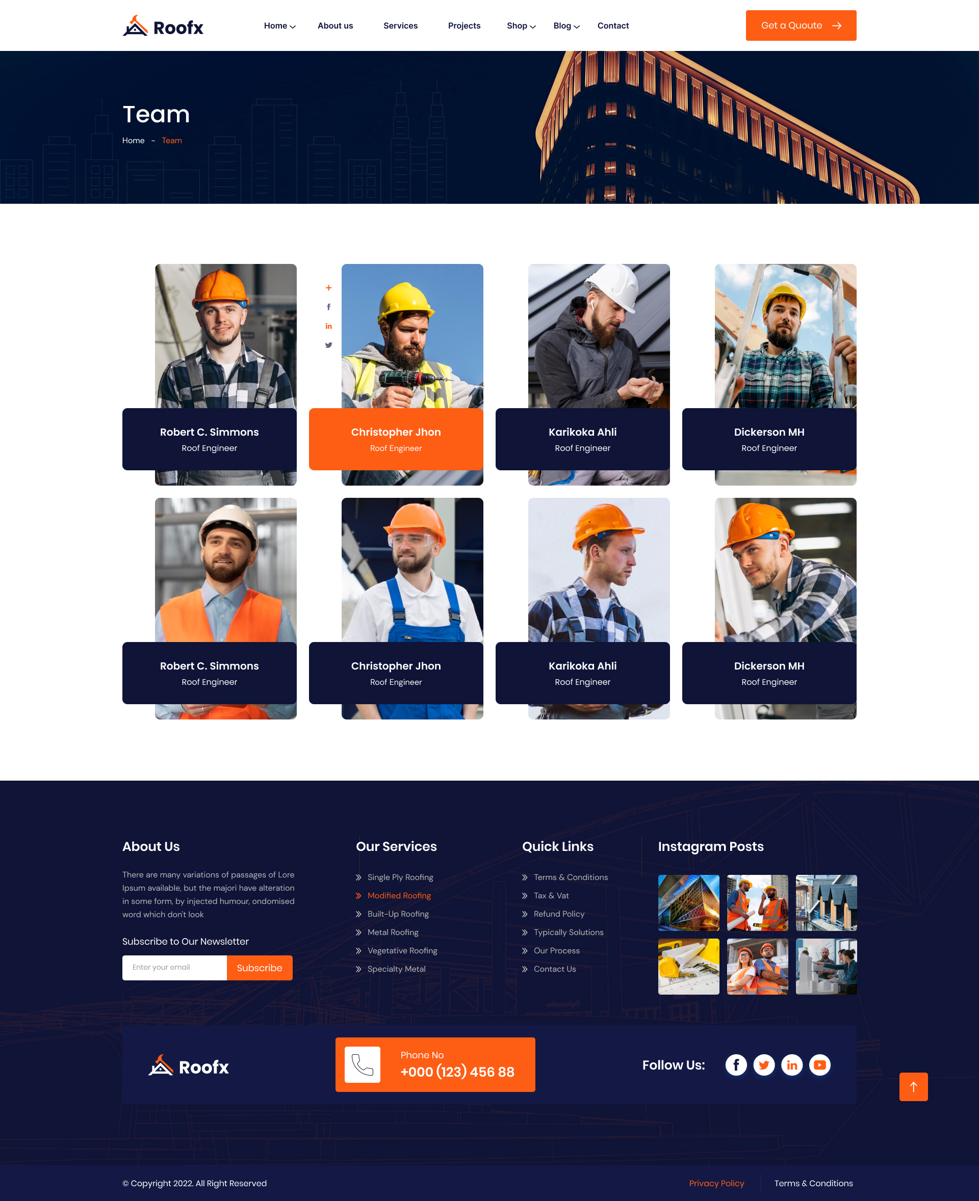 Roofx - Roofing Services Figma Template by ThemeDox | ThemeForest